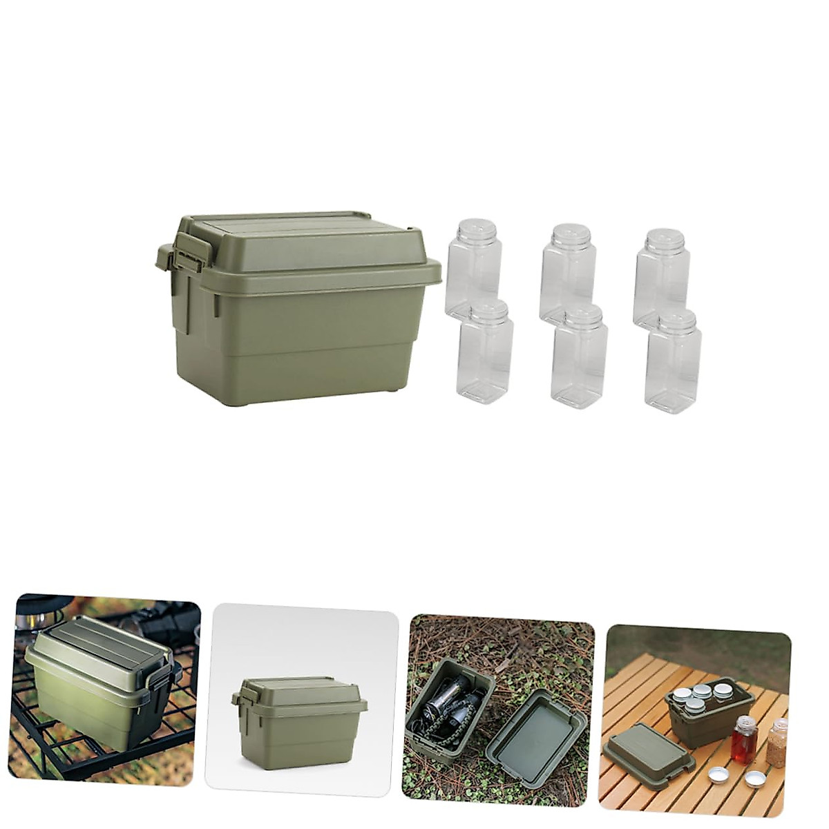 Unomor 1 Set grill spices mini condiment bottles mini containers camping spices bbq spices grilling spices portable seasoning container camping jars plastic barbecue Accessories travel