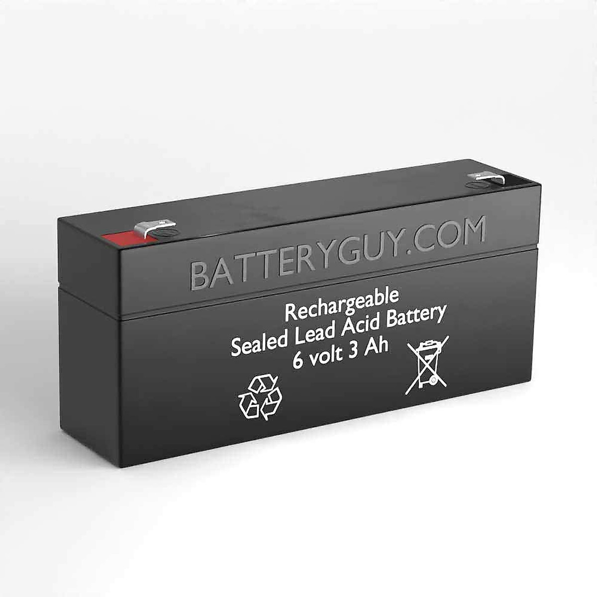 BatteryGuy 2000 Alpha Stimulator Replacement 6V 3Ah SLA Batteries Brand Equivalent (Rechargeable) - Qty of 6