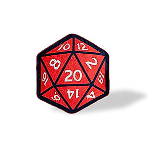 JUST FUNKY Dungeons and Dragons D20 Fleece Throw Blanket | Soft Blankets and Throws Fleece Blankets for Gamers | Designed After The D&D 20-Sided Dice | Measures 52 x 48 Inches