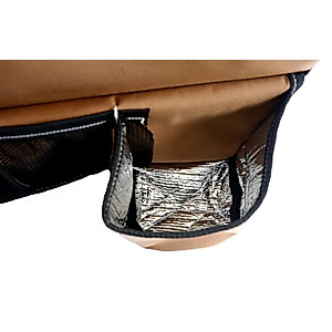 Sale! Kids Travel Tray, Lap Tray, Play Tray, Snack Tray, Activity Tray, with Mesh Storage, Plastic Writing Surface with Markers, for Car Seat, Stroller and Plane Fude Brand (Brown)