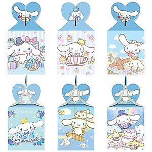 ARHAVI 12pcs Cinnamoroll Party Favor Gift Boxes, Cinnamoroll Birthday Party Supplies for Kids Party Decorations