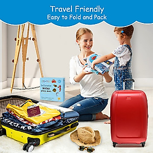 Marysay Tummy Time Mat Pink Infant Toys 3 4 5 6 7 8 9 Months Baby Gift Tummy Time Water Mat Inflatable Baby Play Mat for Newborn Girls