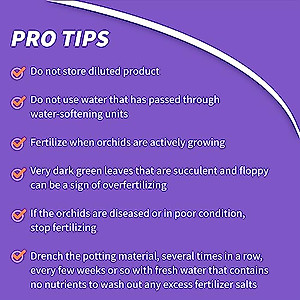 Bonide Liquid Orchid Food 9-7-9, 8 oz Concentrate Liquid Fertilizer for Strong Roots & Blooms, Use When Watering