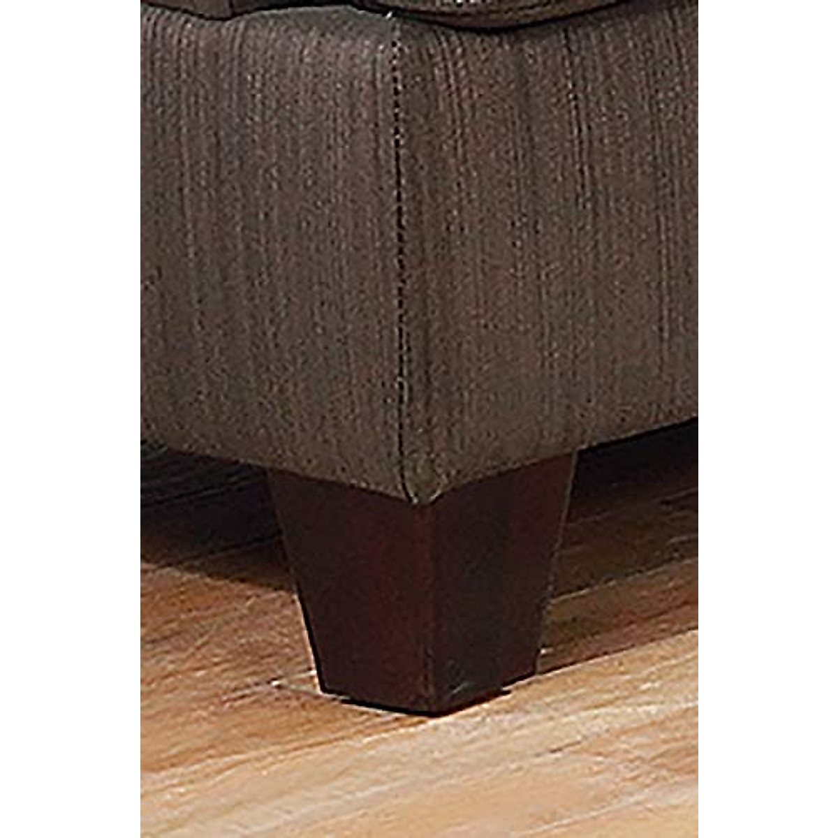 Bobkona 2-Pcs Sofa & Loveseat Black Coffee