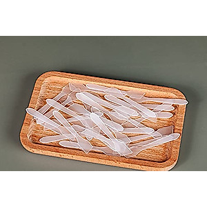 Reusable Mini Make-up Spatulas, 100 pieces,Transparent.