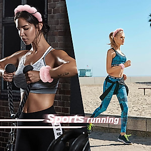 YJTIMEGS Sponge Spa Headband for Washing Face, Spa Terry Towel Cloth Fabric Head Band with 2PCS Wrist Washband, Bubble Headband Makeup Headband for Face Washing Shower Skincare Makeup Removal(Pink)