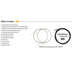 Jagwire Unisex Adults' Cable Kit Sky White