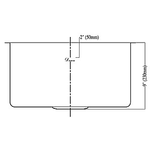 Dawn BS161609 Undermount Single Bowl Bar Sink, Polished Satin