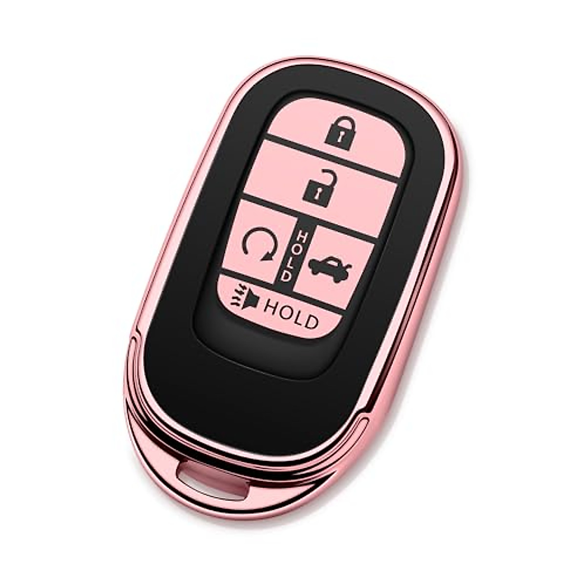 Tengare Car Key Fob Cover Pink Car Key Protector Case Key Chain Holder Accessories 2022 2023 2024 2025
