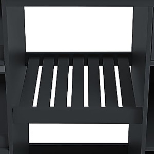 Kitchen Island Cart, Kitchen Carts on Wheels with Storage, Moveable Multipurpose Kitchen Island Cabinet with Shelves, Countertop, Wine Rack for Dining Room, Home, Bar, Black