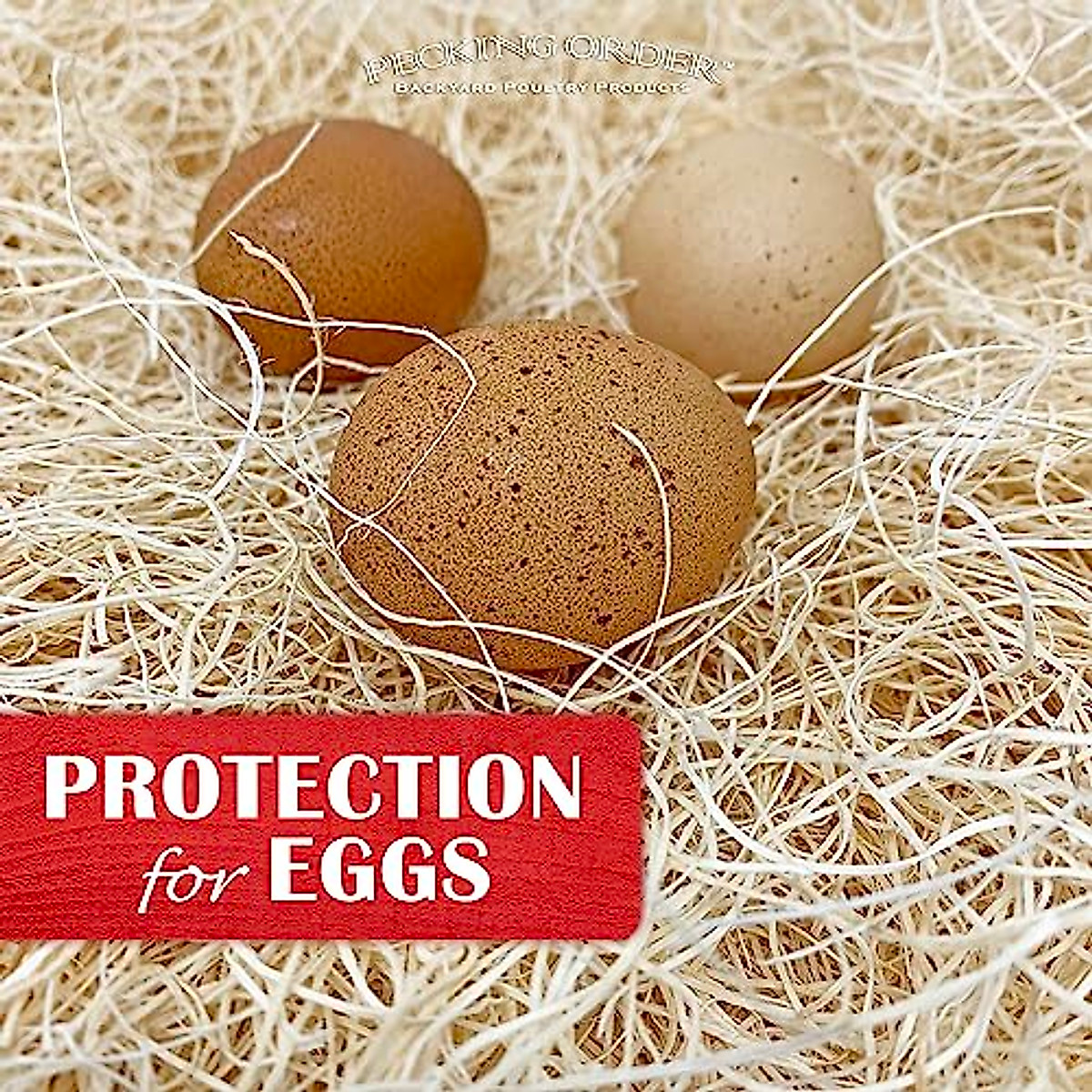 Pecking Order Nest Box Pads (10 Pack) - Made from Excelsior Wood Fibers