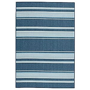 Jaipur Living Vibe Devato 2'6"X8' Area Rug, Coastal Blue for Outdoor Spaces