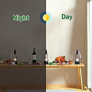 Taschyas 3 Pcs Upgraded Food Fans for Indoor Outdoor Tables with Rechargeable Lithium Battery Breakthrough Hollow Design (Candles Not Include)