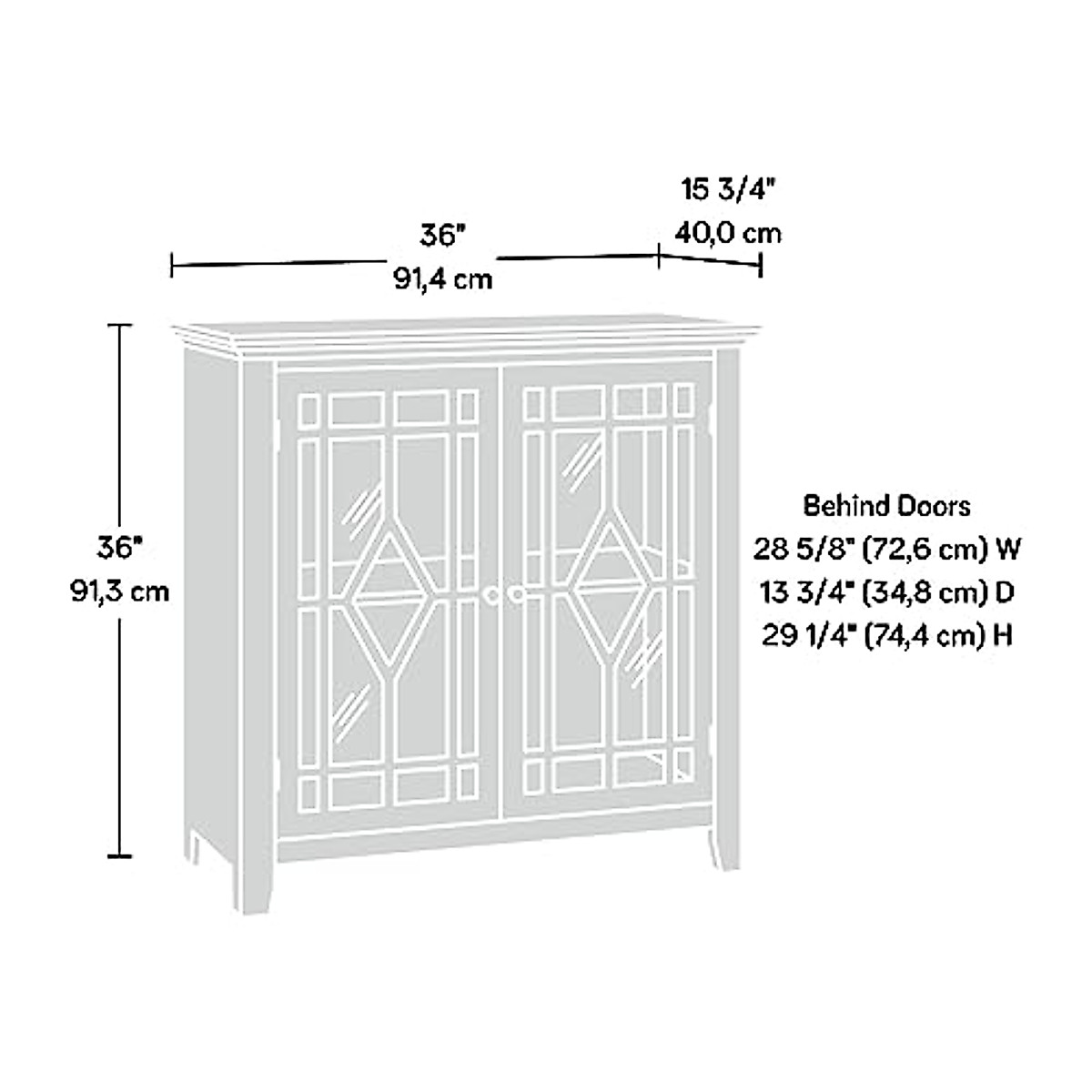 Sauder Dakota Pass Desk, Craftsman Oak finish