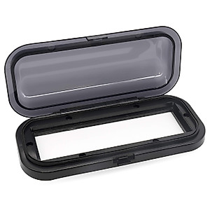 Belva BMRC1B Flip-Up Black Water-Resistant Marine Radio Cover/Radio Splash Guard