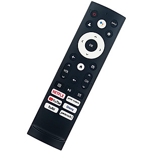 ERF3M90H Replace Voice Remote Applicable for Hisense Android TV 55U75H 75U75H 55U8H 65U7H 65U8H 55U7H 65U75H 75U7H 85U7H 75U8H 43A6H 50A6H 55A6H 65A6H 75A6H 43A68H 43A65K 50A65K 55A65K 65A65K 75A65K