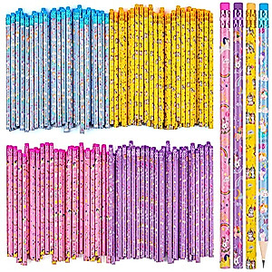 100 Pieces Unicorn Pencils Funny Colorful Unicorn Pencils with Top Erasers for Teachers Classrooms Reward Birthday Party Kids Gifts Supplie School, Office, Sketching and Learning Activities (100)
