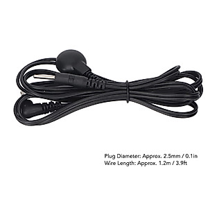 Kadimendium Electrode Wire, 2.5mm Plug TENS Wire Safe 5pcs for Therapeutic Machine for Men Women