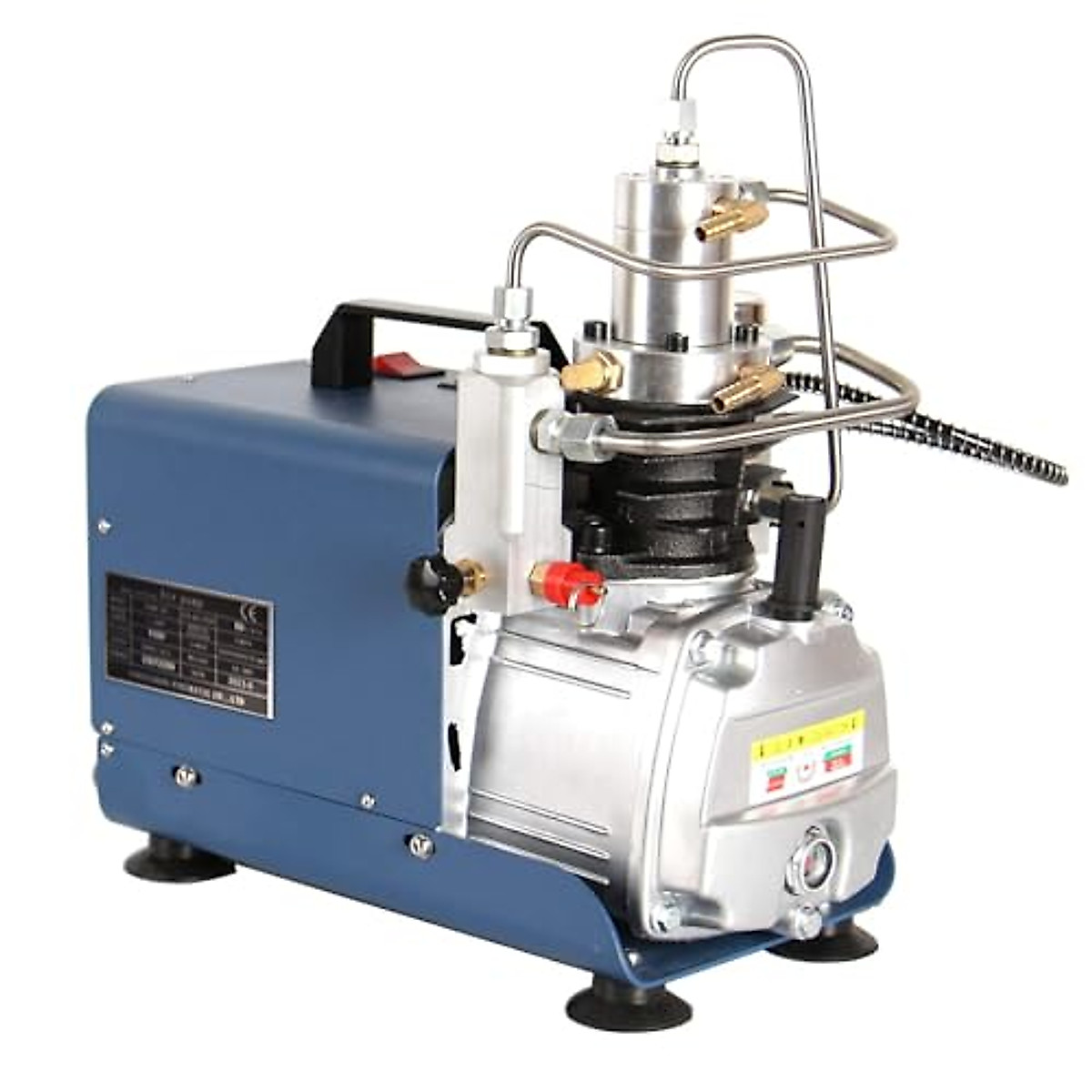 YONG HENG High Pressure Air Compressor Pump,Adjustable Control with Auto-Stop 110V 30Mpa Electric Air Pump Air Rifle PCP 4500PSI Paintball Fill Station for Fire Fighting and Diving