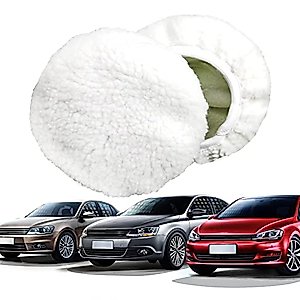 Buffing Pads, Faux Wool Polishing Disc 9-10" Polishing Bonnets Superfine Fiber Car Waxing Applicator Bonnet Polishing Pads Waxing Pads