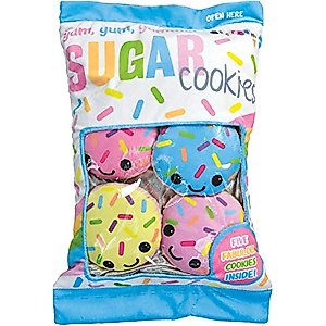 iscream Play with Your Food! Cookie Time Fleece Play Pillow Set with Embroidered Accents
