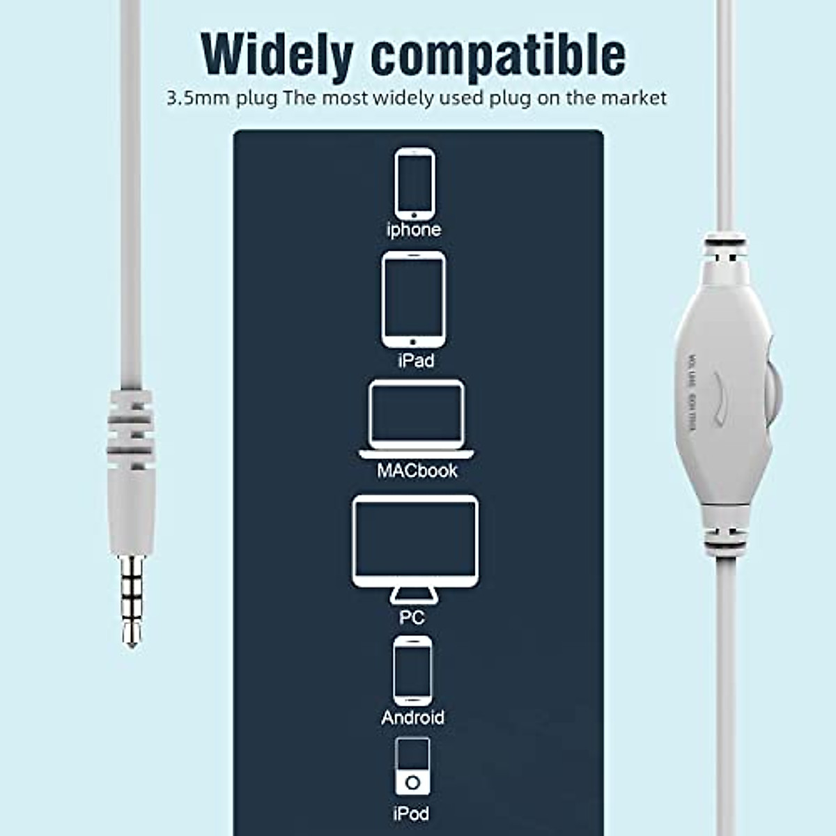 Gaming Headsets PS5/PS4 Headset with Mic Noise Cancelling Headphone with Microphone Wired Headphones for PC/Xbox(Black)