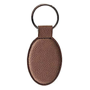ThisWear Welder Gifts For Women Welder 5 Out Of 5 Stars Review Held Together Well Leatherette Oval Keychain Key Tag Brown