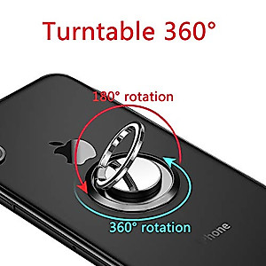 Universal Mobile Phone 360° Finger Ring Stand Holder Magnetic Car Air Vent Mount Bracket Phone Ring Holder Finger Kickstand