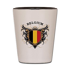CafePress Belgium Unique and Funny Shot Glass