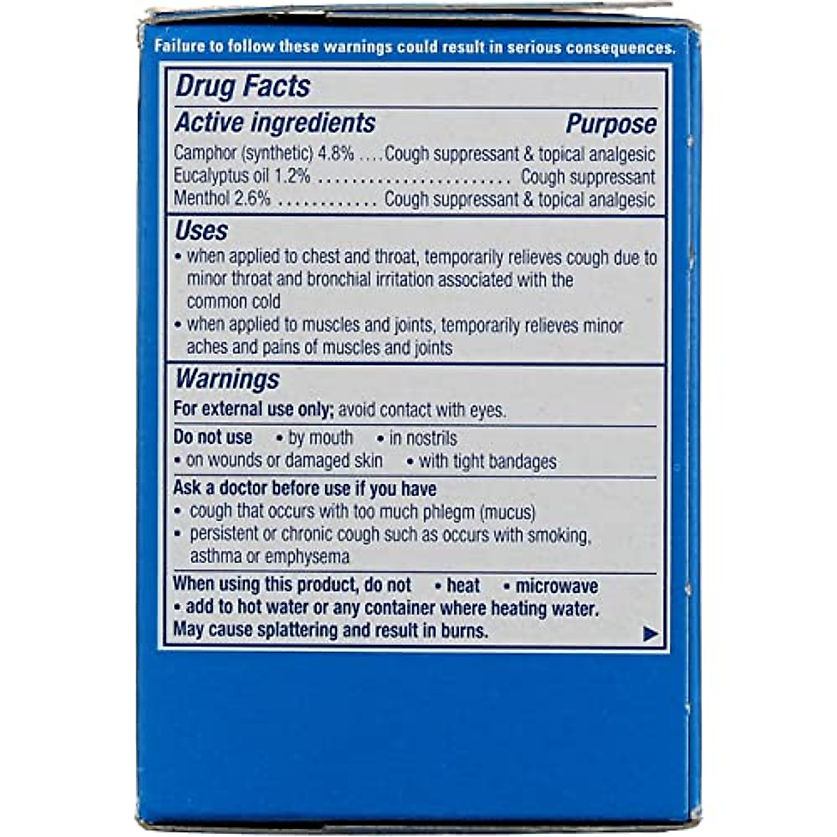 Vick's VapoRub Ointment 3.53 Oz Per Jar (1 Jars)