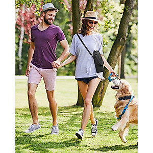 EasyAcc Water Bottle Holder Bag Strap Carrier,for 12/25/32/40 oz Universal Water Bottles[With Handle/Crossbody/Front Pockets] Water Bottle Accessories for Walking Hiking Camping Travel