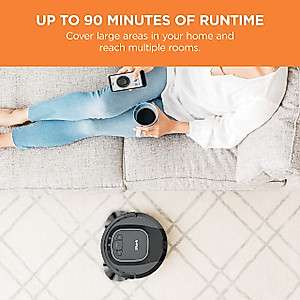 Shark ION R87, Wi-Fi Connected with Powerful Suction, Multi-Surface Brushroll and Voice Control with Alexa Robot Vacuum (RV871), 0.6 qt, Black (Renewed)