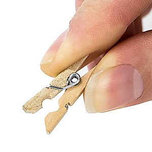 100-Pack Minipins | Miniature-Sized Rustic Wooden Clothespins for Scrapbooking, Crafts, Decoratng and Organizing