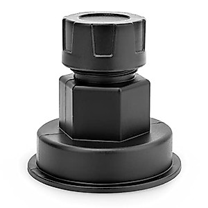 DEWALT DXVA25-1213 Vacuum Hose Adaptor, Compatible With DXV08S DXV09P DXV09PA DXV10P DXV10PL DXV10S DXV10SA DXV10SB DXV12P DXV14P DXV16P DXV16PA DXV16S, Black