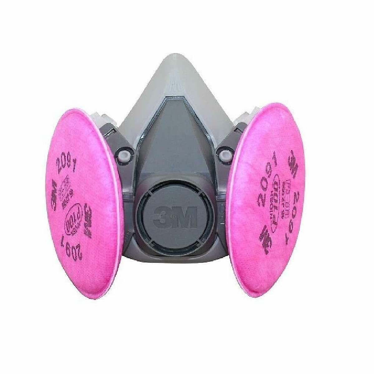 3M 6200 Half Facepiece Resusable Respirator, Medium, Gray