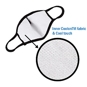 WITHMOONS Cloth Face Mask Washable Reusable 3-Ply Mouth Shield Breathable with Nose Wire 12PACK EU0304 Black