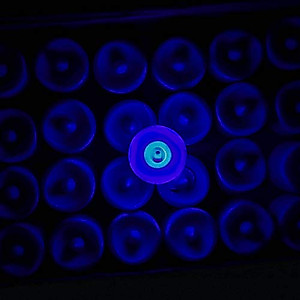 Rakumi LED Candles, Flameless LED Tea Lights, Battery Operated LED Votive Candles for Valentine's Day Wedding Birthday Party, 24 Packs (Blue)