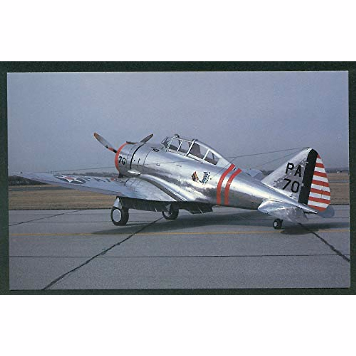 Seversky P-35 Pursuit Airplane WWII Air Corps Postcard