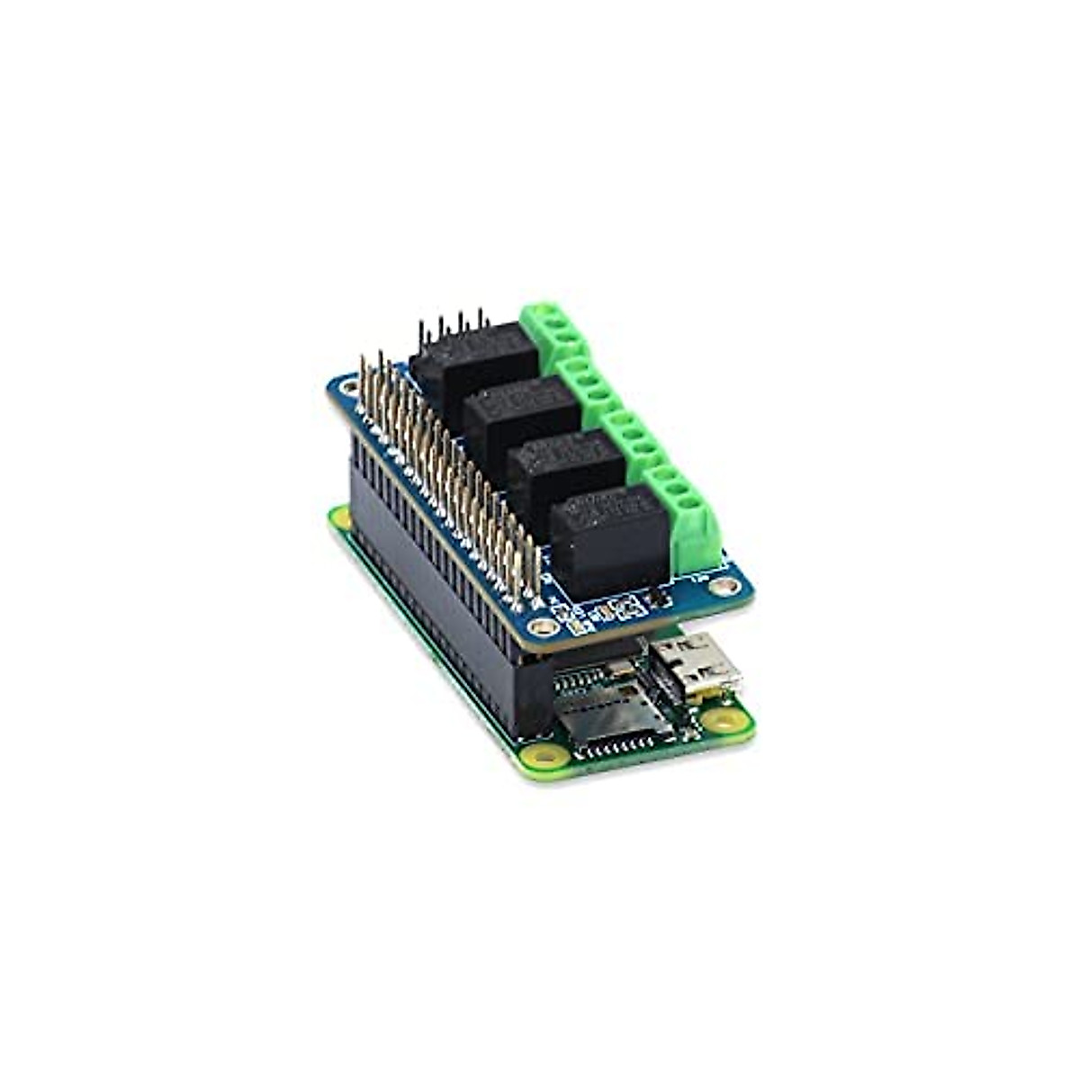 Relay 4 Zero 3V 4 Channel Relay Shield for Raspberry Pi, Relay HAT Expansion Relay Board for Raspberry Pi 4B/3B+/3B/2B/B+/A+/Zero and Zero W | Power Relay Module for Raspberry Pi