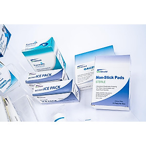 UniShield Restaurant Metal First Aid Cabinet, Wall Mountable (Class A with Tablets, Refills | Without Cabinet)