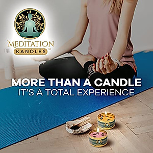 Scented Crystal Candles for Women Gift Set - Aromatherapy Candles with Crystals Inside - Meditation Candles - Clean and Slow Healing Candles - Fancy Candles for Birthday or Any Occasion - 4 Pack