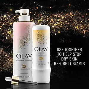 Olay In-Shower Rinse-Off Body Conditioner for Dry Skin with B3 and Shea Butter for Lasting Hydration, 8 Fl Oz (Pack of 6)