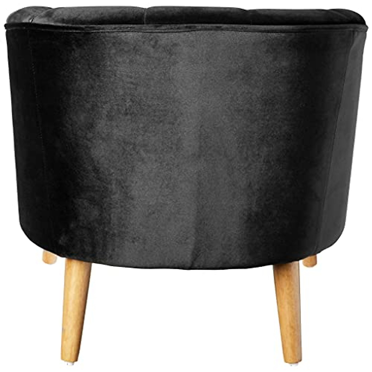 Christopher Knight Home Amaia Modern Velvet Club Chair, Black / Walnut