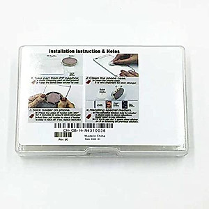 Crystal Phone Grip & Stand Clear Druzy Healing Natural Stone Crystal Phone Accessory (Agat Grey)