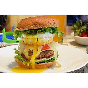 Silicone Egg Rings, Premium Nonstick Multicolored Cooking Ring Molds for Eggs, Pancakes, Mcmuffin Breakfast Sandwiches, English Muffins, Crumpets, and More (4-Pack)