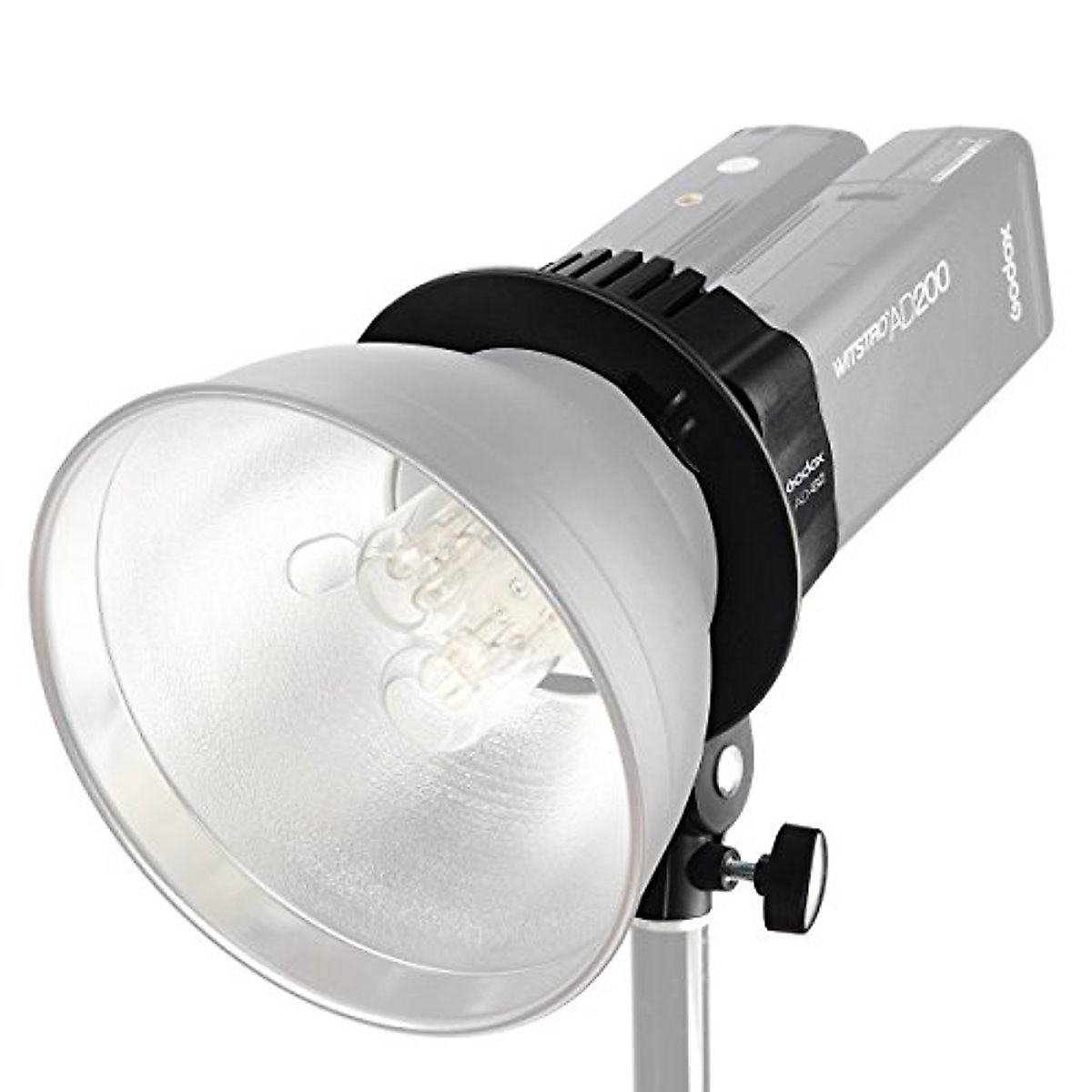 Godox AD-B2 Dual Power Twin Head Bowens Mount to Install 2 Godox AD200 or AD200 Pro Pocket Flash or Flashpoint eVOLV 200 TTL Modular Strobe Light Together to Achieve 400W Power Output