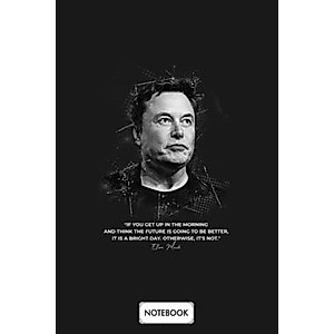 Elon Musk Nhmyyldfdb Notebook: 6x9 120 Pages, Lined College Ruled Paper, Matte Finish Cover, Planner, Journal, Diary