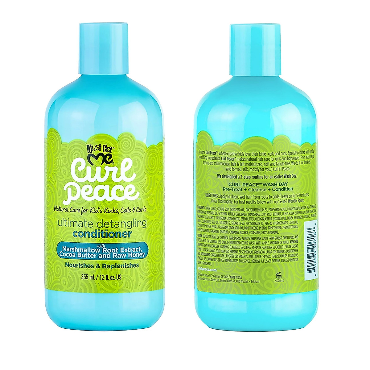 Just For Me Kids Curl Peace Hair Products Combo (SHAMPOO, CONDITIONER & WONDER SPRAY)