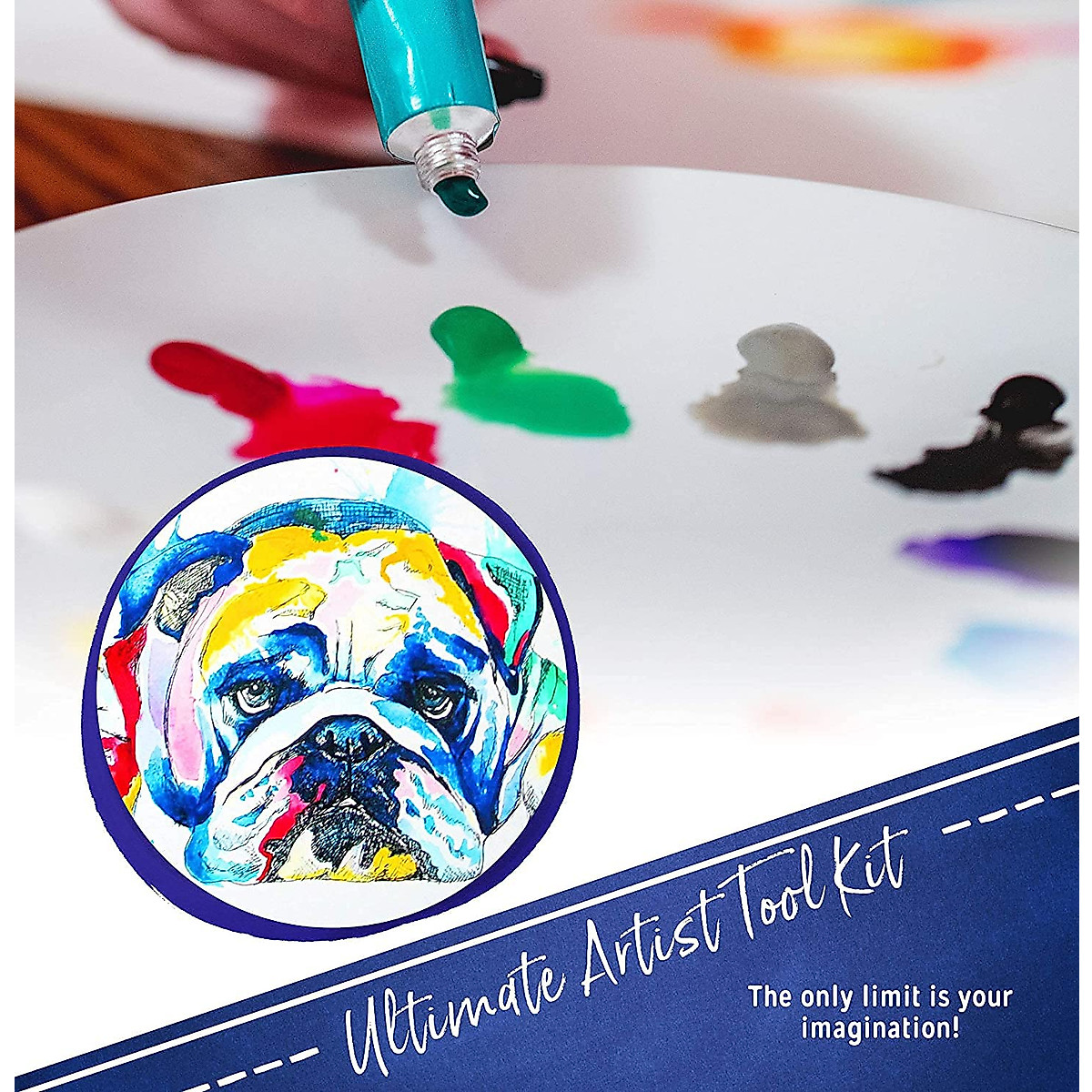 Crafts 4 ALL Watercolor Paint Set - 12/24 Pack for Artists & Beginners, 12ml Tubes with Bonus Brushes