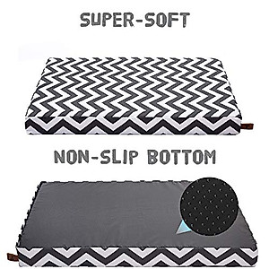 Tempcore Large Dog Bed (M/L/XL) for Small, Medium, Large Dogs Up to 50/80/110lbs -Waterproof Dog Bed with Removable Washable Cover - Orthopedic Egg Crate Foam Water Resistant Pet Mat